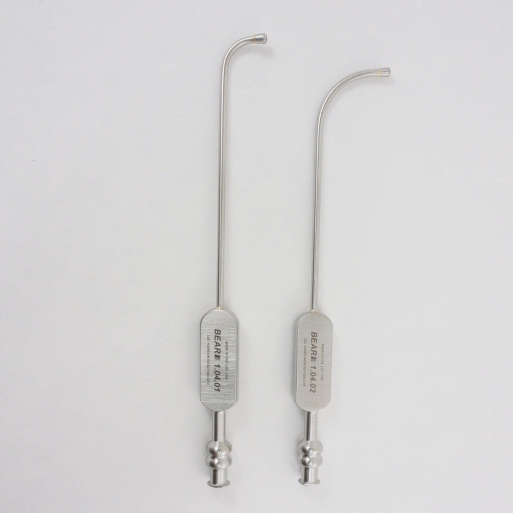 Curved Sinus Suction Short and Long and Malleable - BEAR-ENT