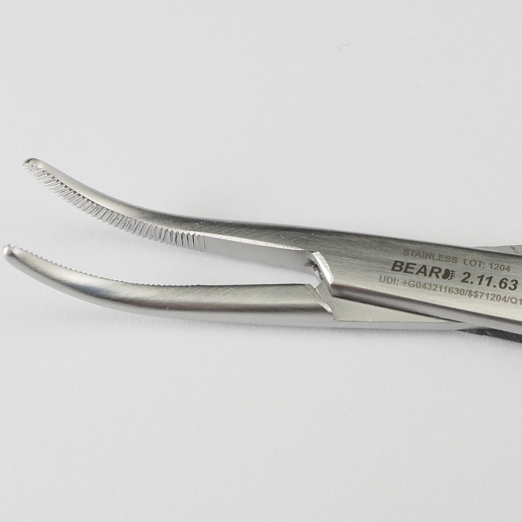 Adson Hemostatic Forceps, 18.5cm, Curved - BEAR-ENT