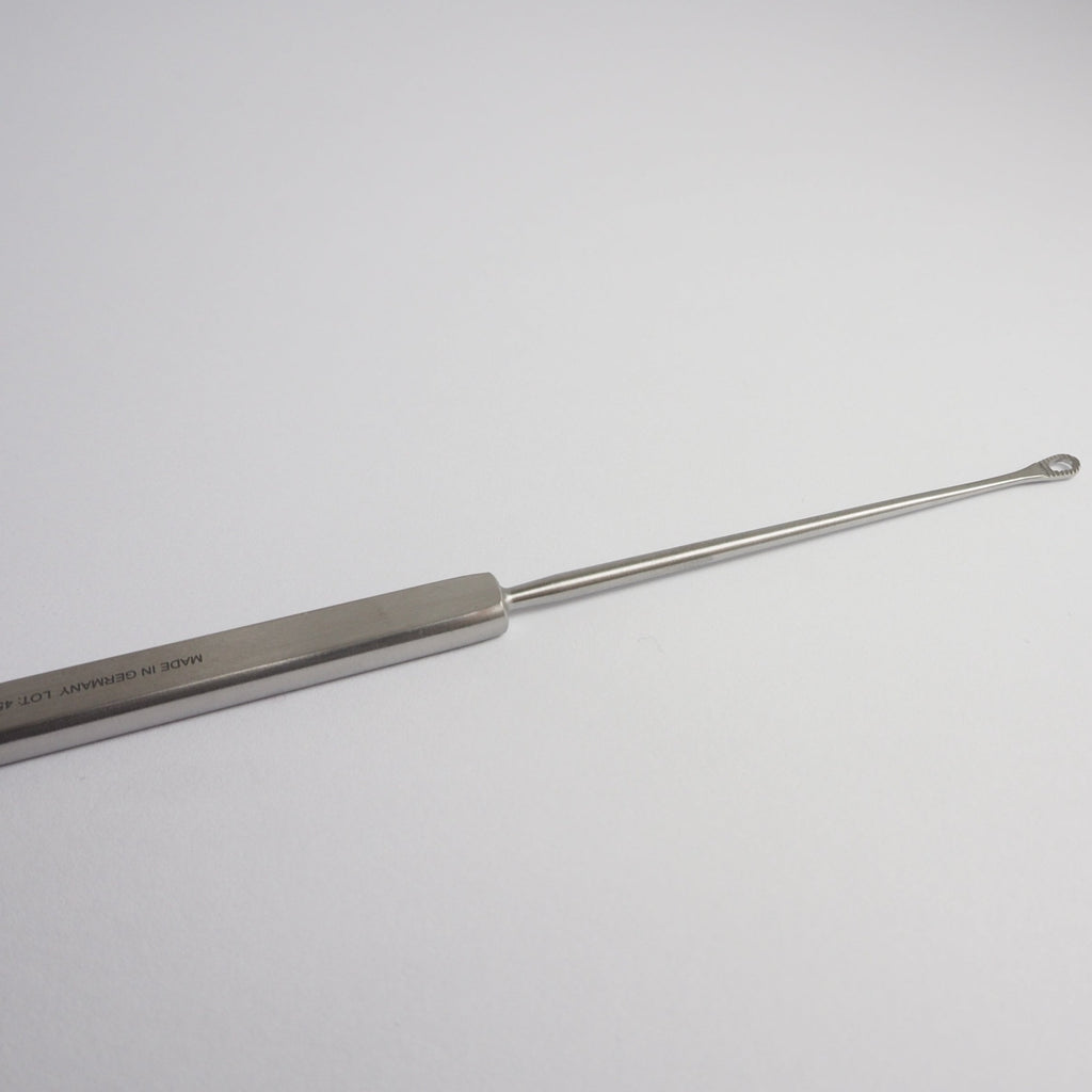 Shapleigh Ear Curette, Straight and Angled Serrated Tip - BEAR-ENT